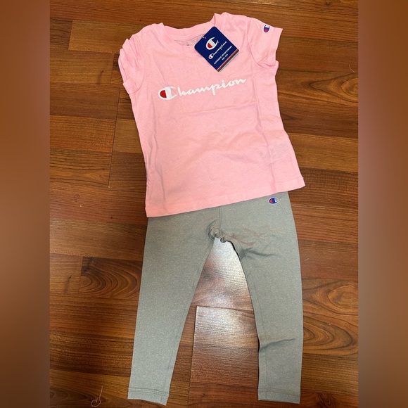 Champion | Matching Sets | Nwt Champion 2 Piece Set 3t Pink Topgray ...